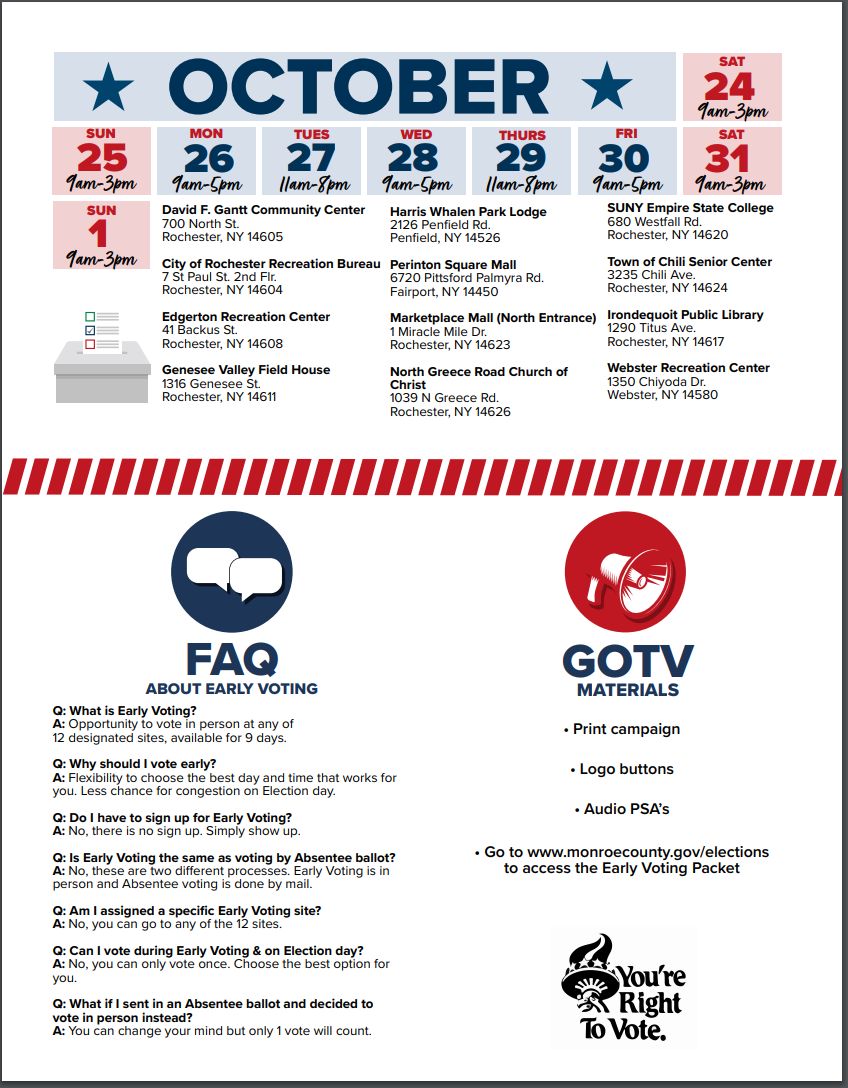 Early Voting in New York, Oct. 24 to Nov. 1 - Ibero